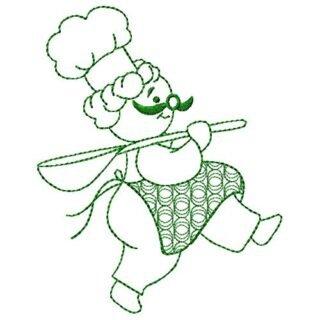 Italian chef-machine embroidery designs – Free embroidery designs