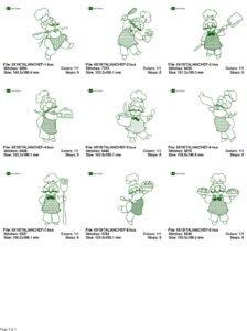 Italian chef-machine embroidery designs - Free embroidery designs