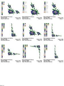 Forget-me-not -machine embroidery designs - Free embroidery designs