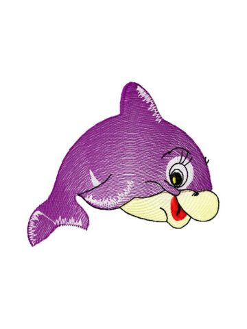 Dolphin-machine embroidery design - Free embroidery designs
