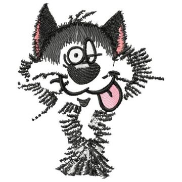 Funny cat- embroidery design - Free embroidery designs