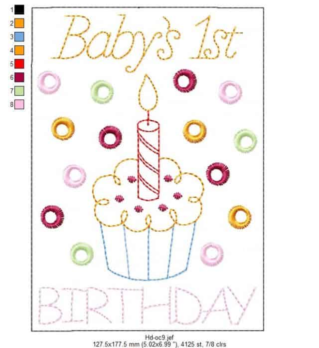 Greeting cards - 9 embroidery designs - Free embroidery designs