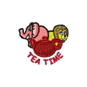 Tea time-machine embroidery design - Free embroidery designs